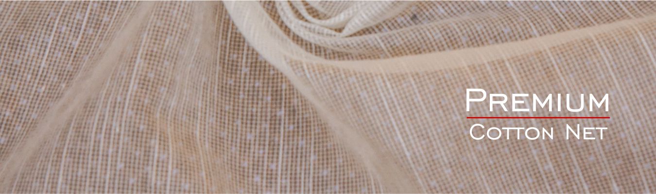 Premium Cotton Net – White Centre Fabrics