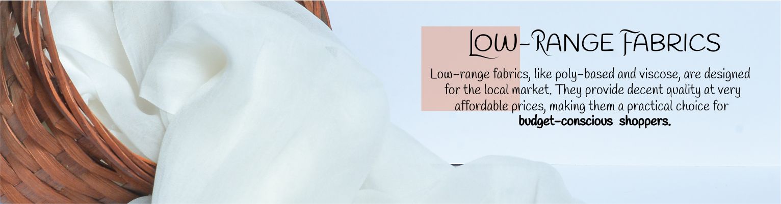 Low Range Fabrics – White Centre Fabrics